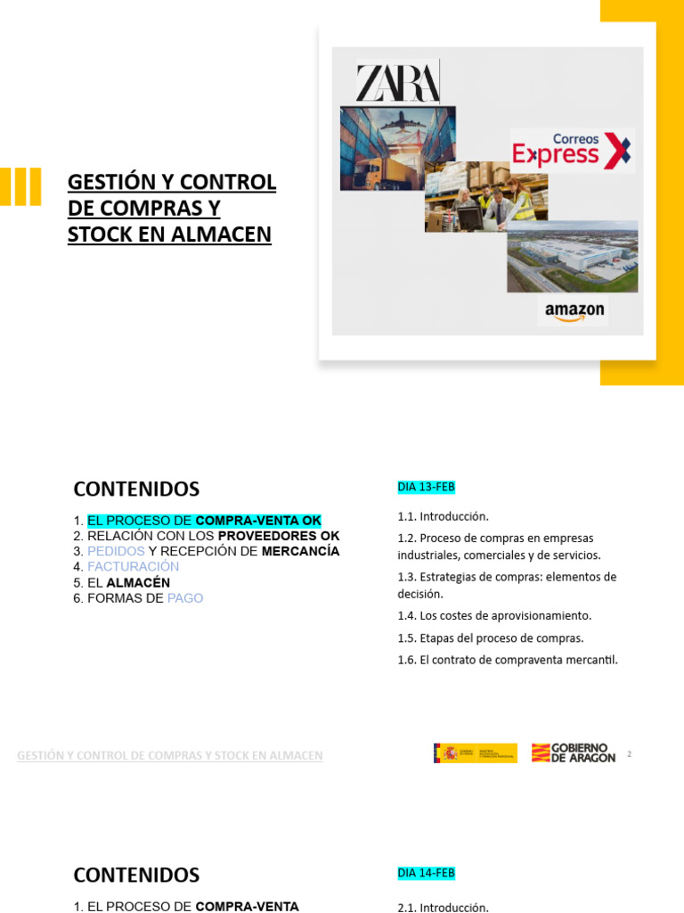 Gestion y Control de Compras y Stock en Almacen | Descargar gratis PDF | Logística | Cadena de valor