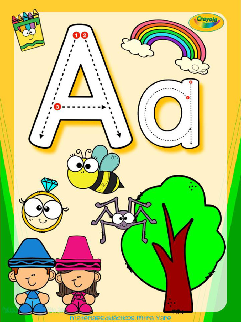 Abecedario Crayolas PDF | PDF