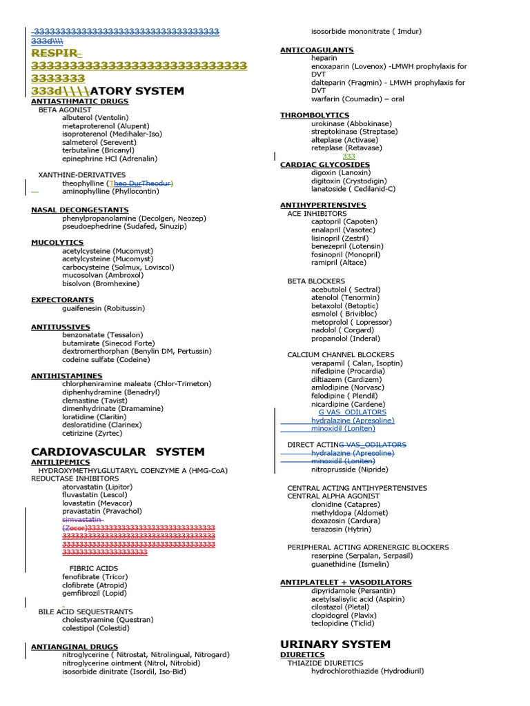 2 Pharma Drug Lists | PDF | Analgesic | Opioid
