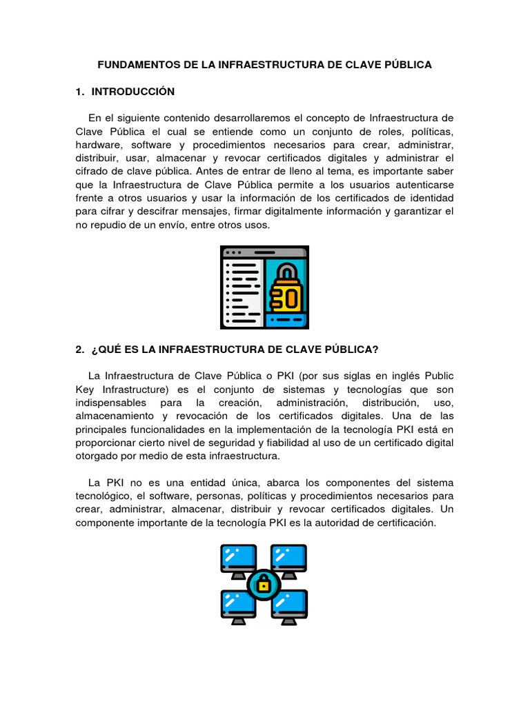 Libro - Fundamentos de La Infraestructura de Clave Pública | PDF | Criptografía de clave pública ...