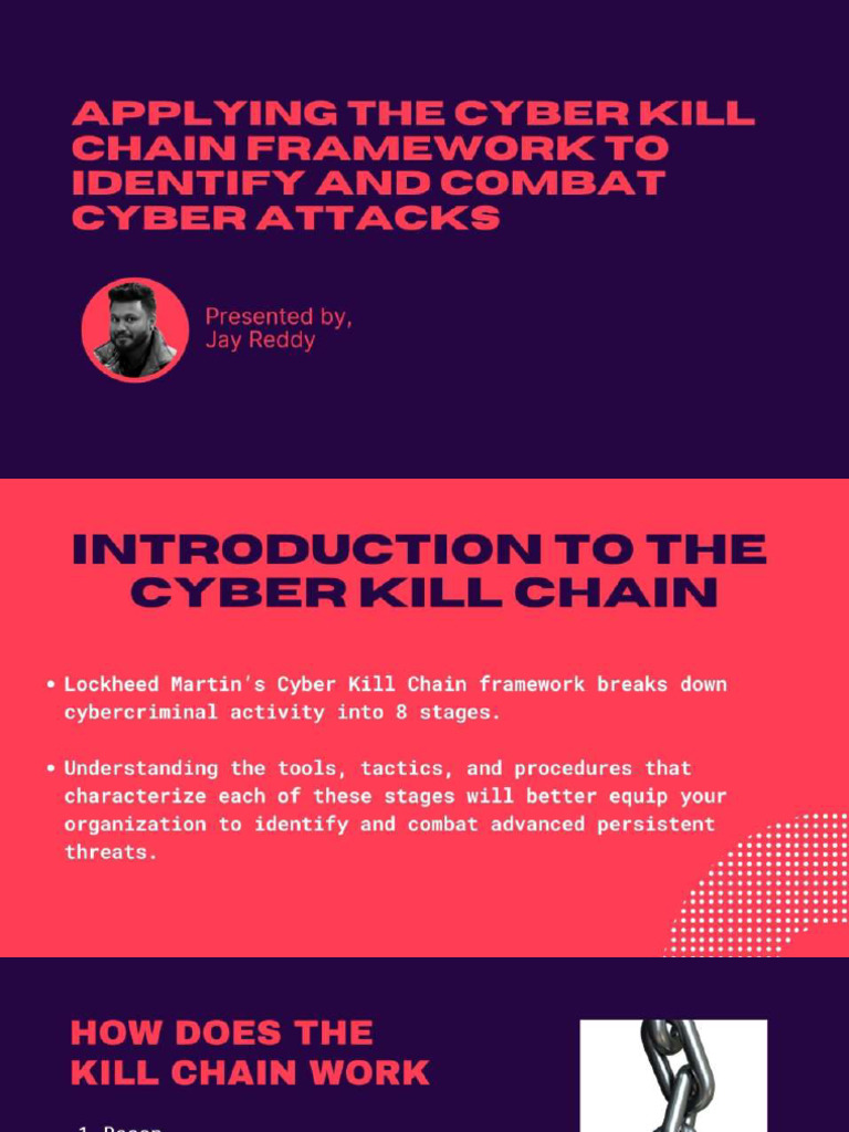 Slide Deck Cyber Kill Chain Method To Prevent Cyber Attacks | PDF