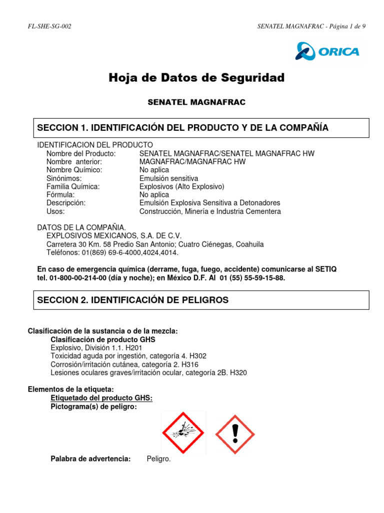 Senatel Magnafrac | Descargar gratis PDF | Agua | Solubilidad