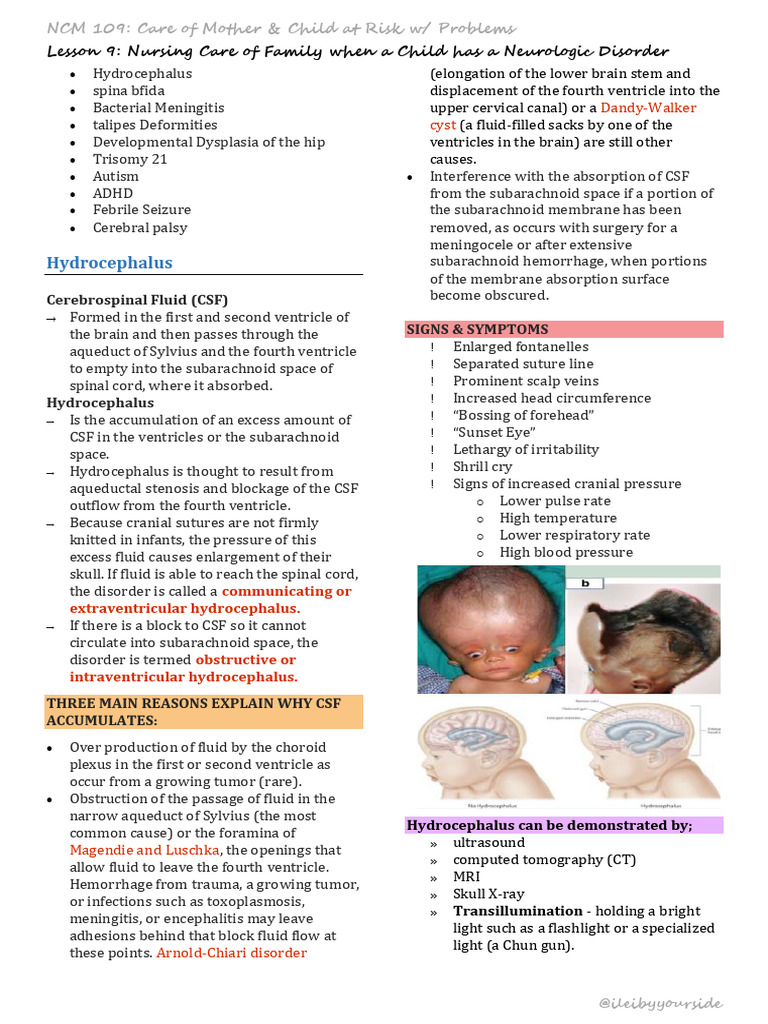 NCM 109 FINALS L9 - Nursing Care of Family W Child Has A Neurologic ...