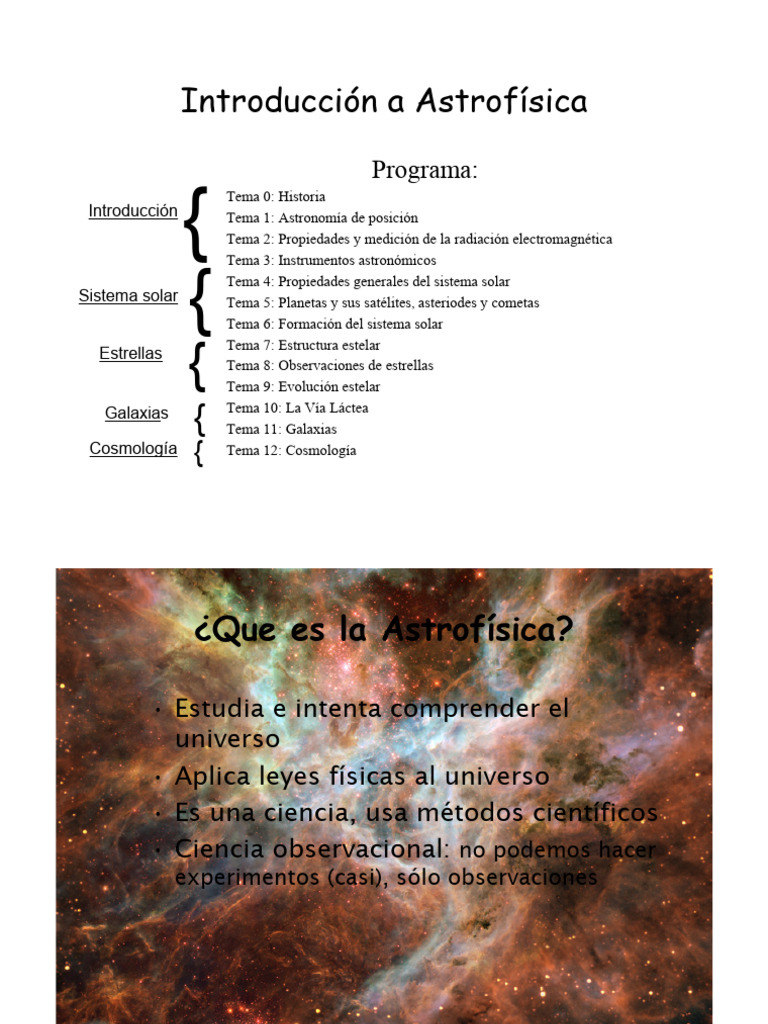 Introducción A La Astrofísica | PDF | Astronomía | Universo