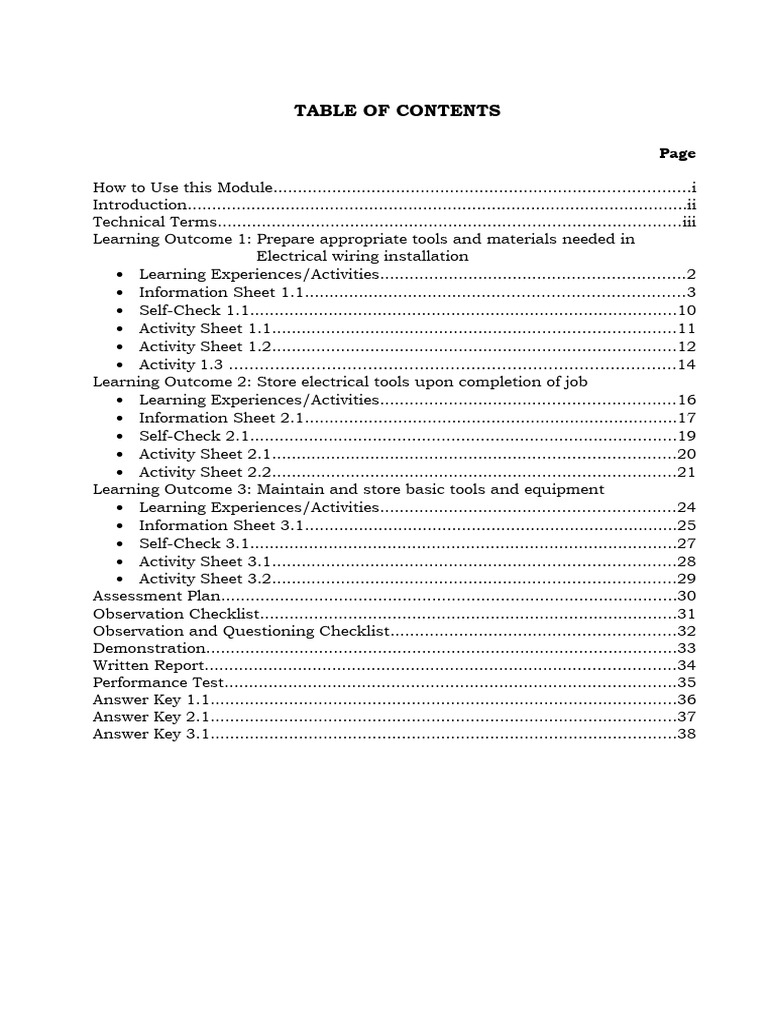Y2 - Module 1 - Preparing Construction Materials and Tools CBLM | PDF | Lubricant | Electrical ...