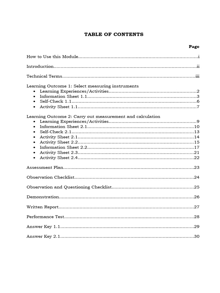 Y2 - Module 2 - Performing Mensuration and Calculation | PDF ...