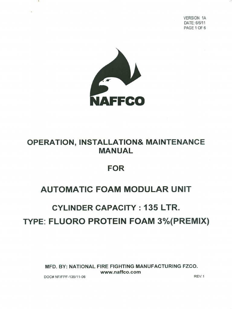 Automatic Foam Modular Unit-MANUAL | PDF