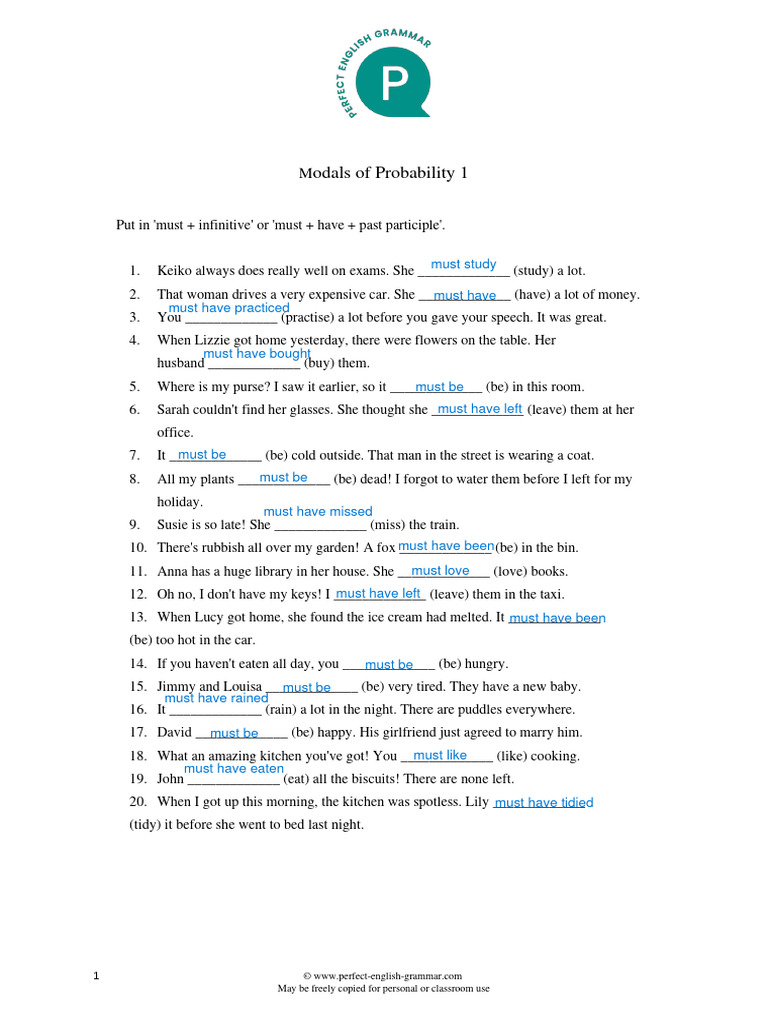 Modals of Probability 1 | PDF