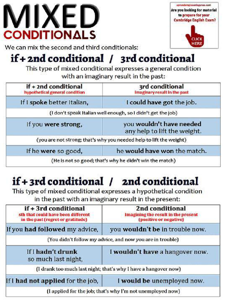 Mixed Conditionals | PDF