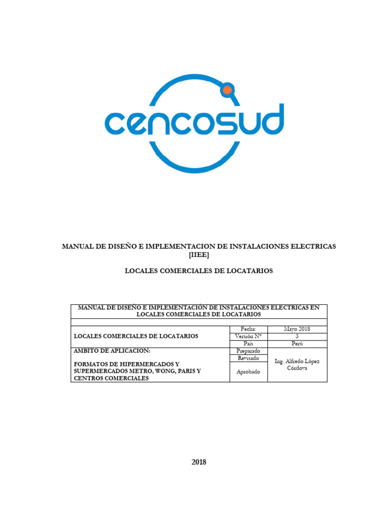 Manual de Diseño e Implementacion de IIEE para Locales Comerciales de Lo... | PDF | Cableado ...