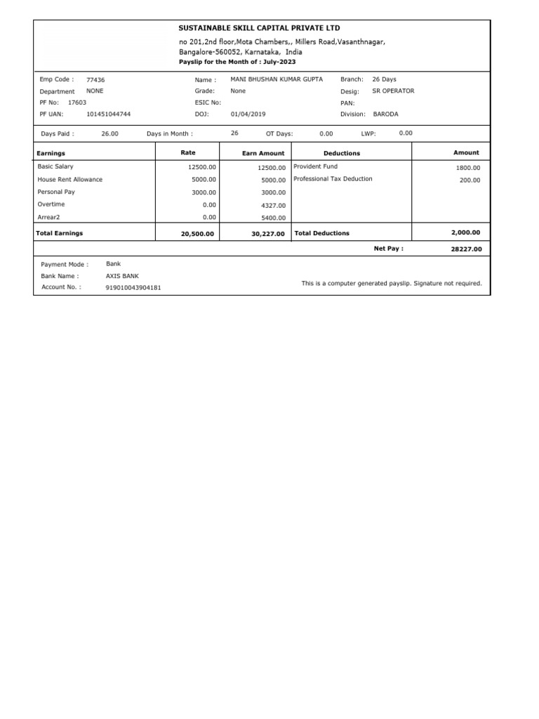 Form 19 | PDF | Paycheck | Tax Deduction