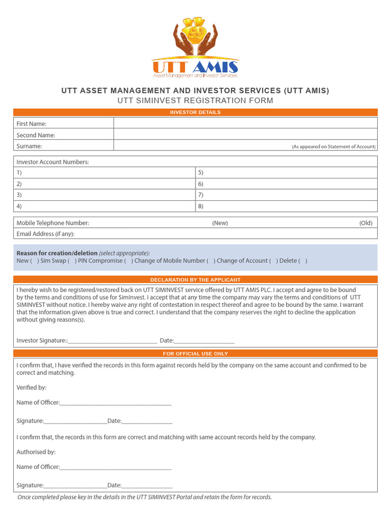 MOBILE - Registration Form (English) - 0 | Download Free PDF | Service ...