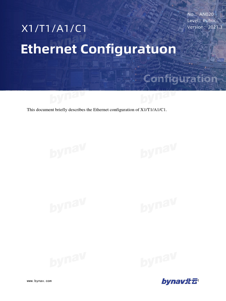 AN020 - X1 - T1 - A1 - C1 - Ethernet& Ntrip Configuration | PDF | Port (Computer Networking ...