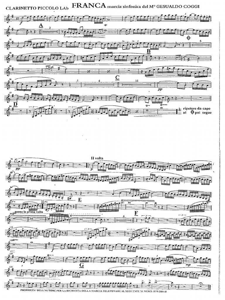 D1- Clarinetto piccolo in Lab | PDF