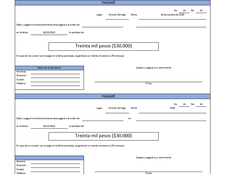 Modelo-de-pagare-en-Word | PDF