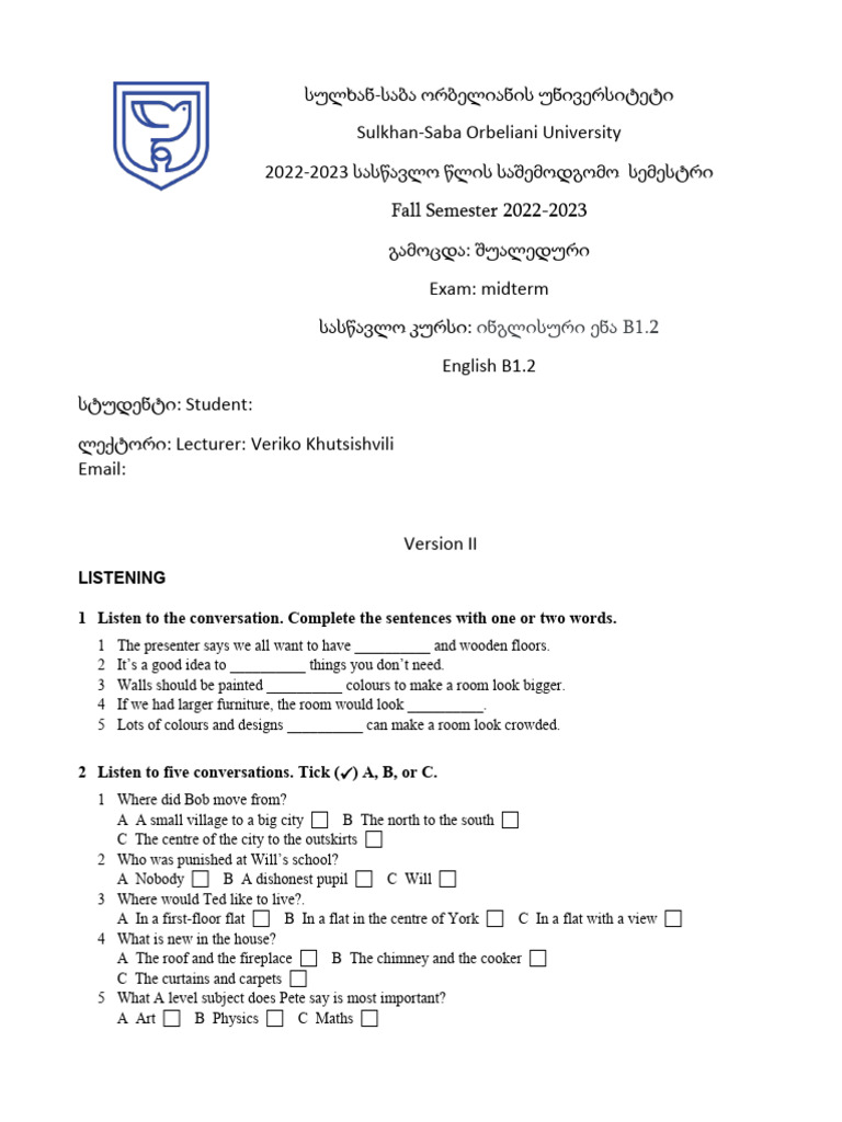 B1 2 Version Ii Pdf