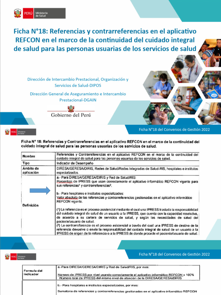 Presentacion de La Ficha Nº18 SRC CONVENIO DE GESTION 2022 | PDF