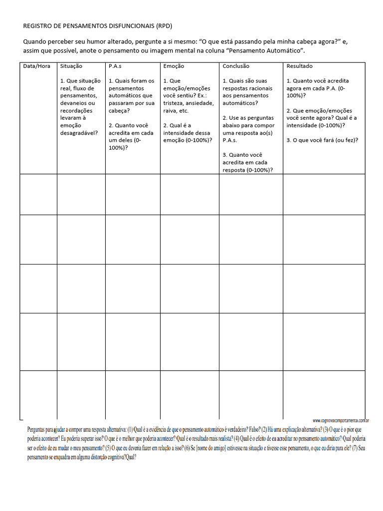 RPD - 5 Colunas | PDF