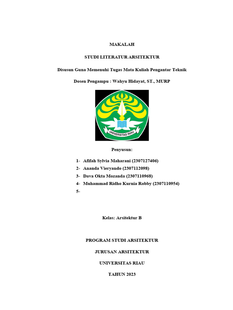 Contoh Template Makalah | PDF