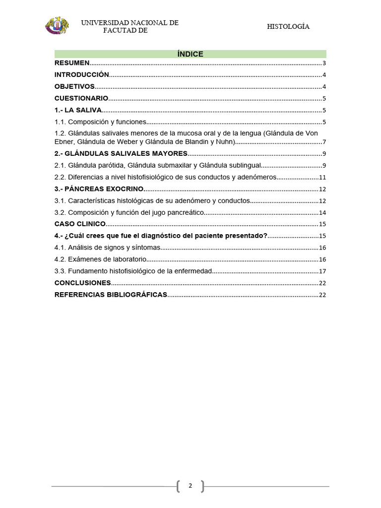 Informe de Glandulas Anexas y Pancreas Exocrino-Mesa A3-Subgrupo 1 | PDF | Páncreas | Epitelio