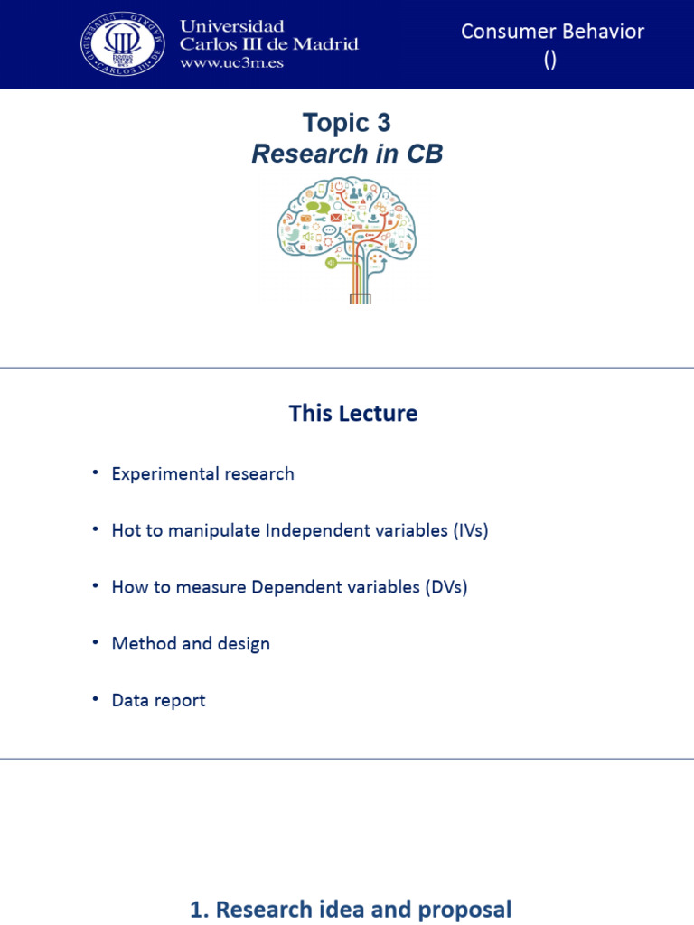 CB3-Research in CB | PDF | Level Of Measurement | Behavior