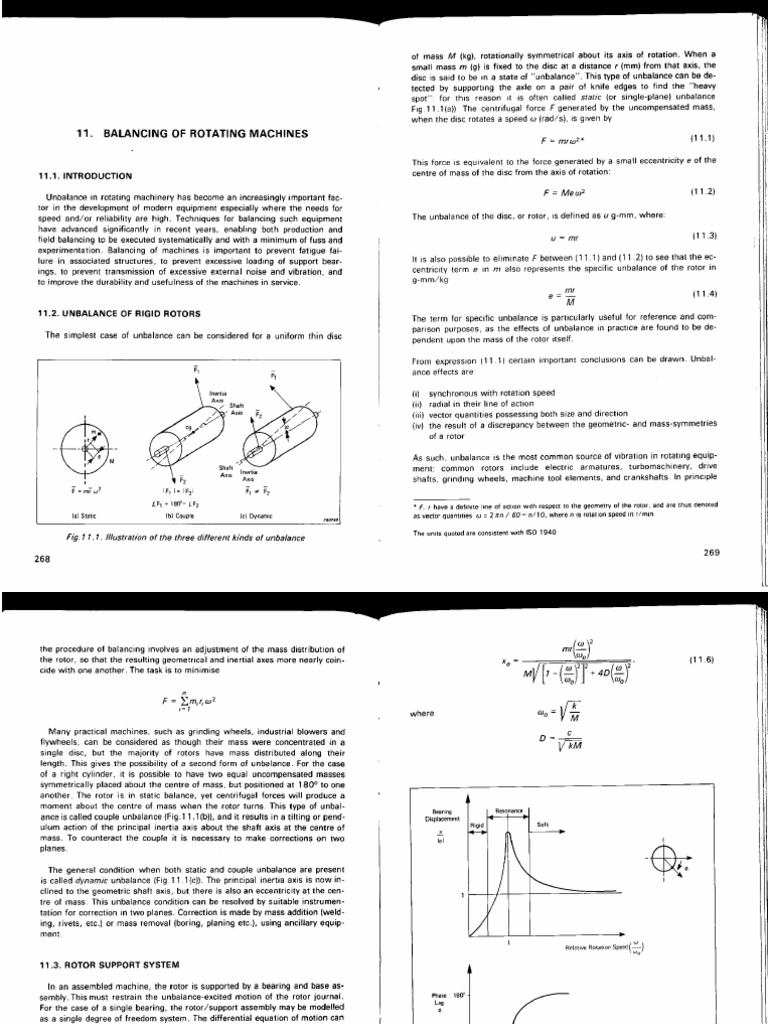 Balancing of Rotating Machines | PDF