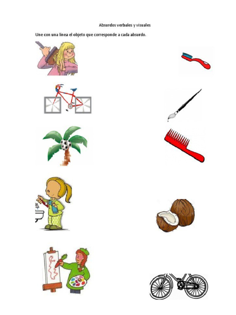 Absurdos Visuales Kinder | PDF