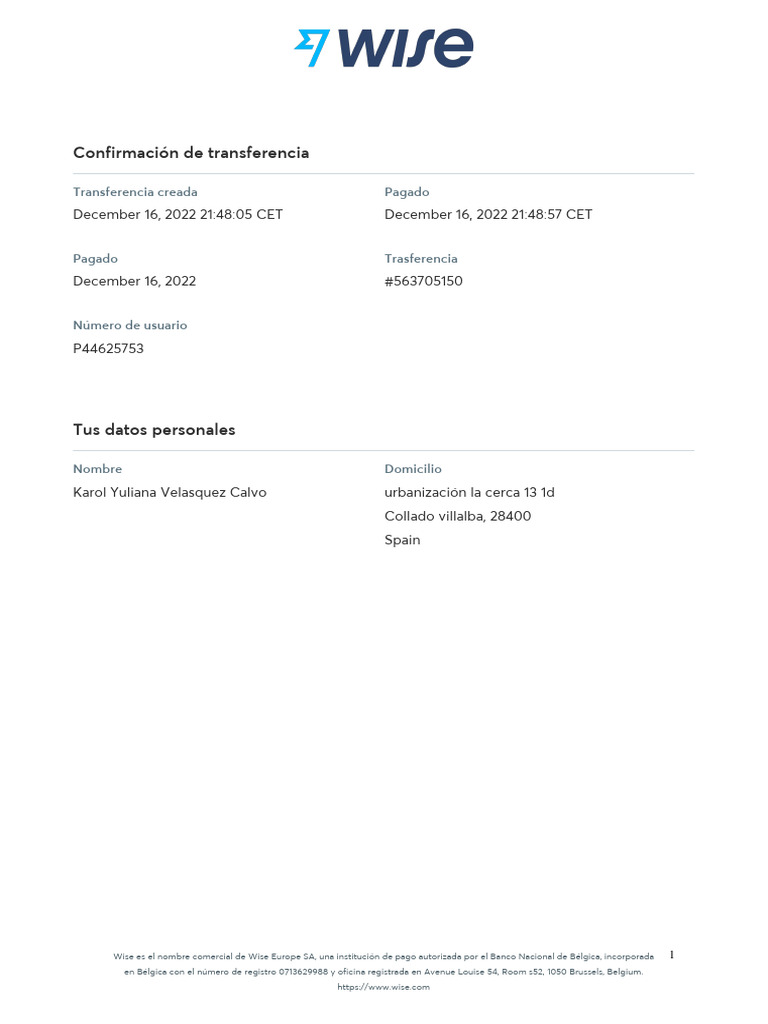 Transfer Receipt | PDF | Pagos | Bancos