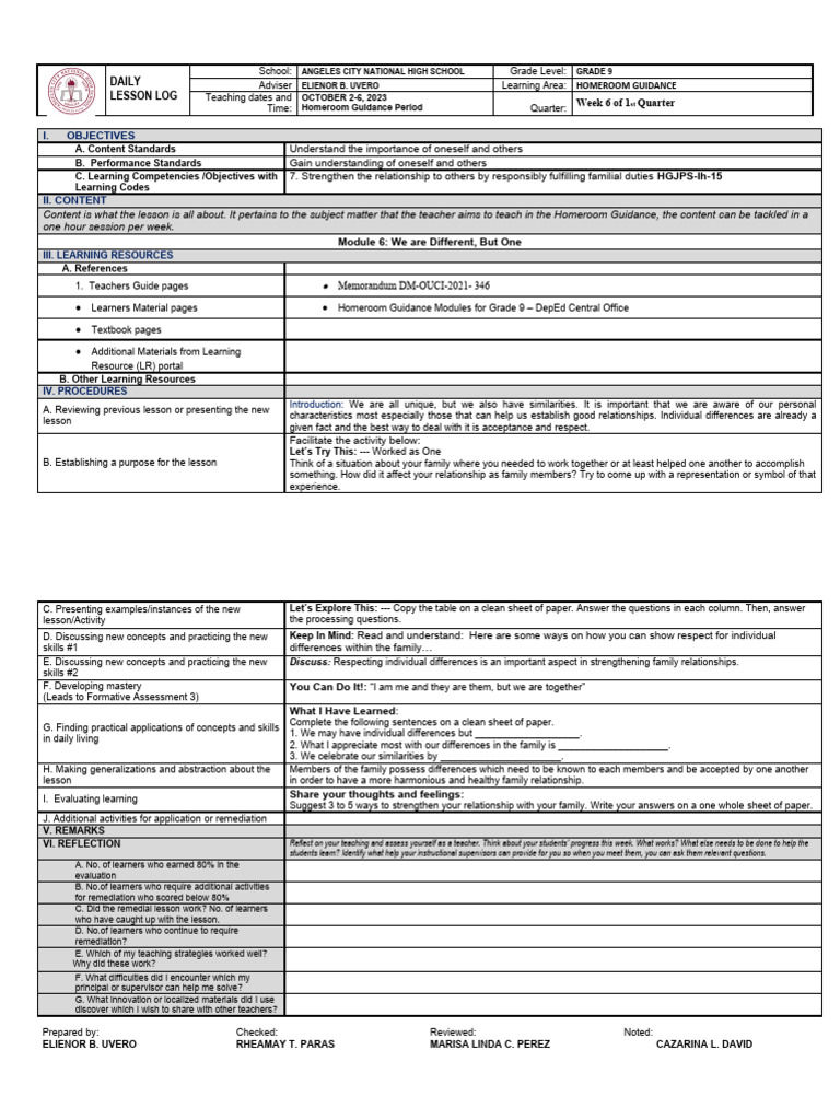 HG - DLL - Module 6 - SEPT 26 31 2022 | PDF | Learning | Cognitive Psychology