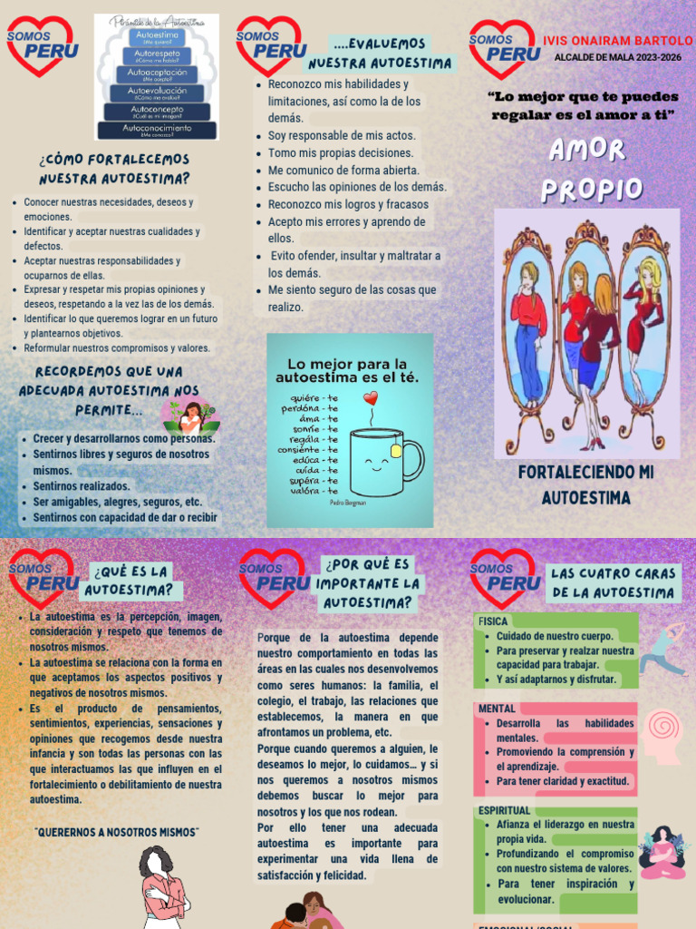 Folleto FORTALECIENDO MI AUTOESTIMA (2) | PDF | Autoestima | Las emociones