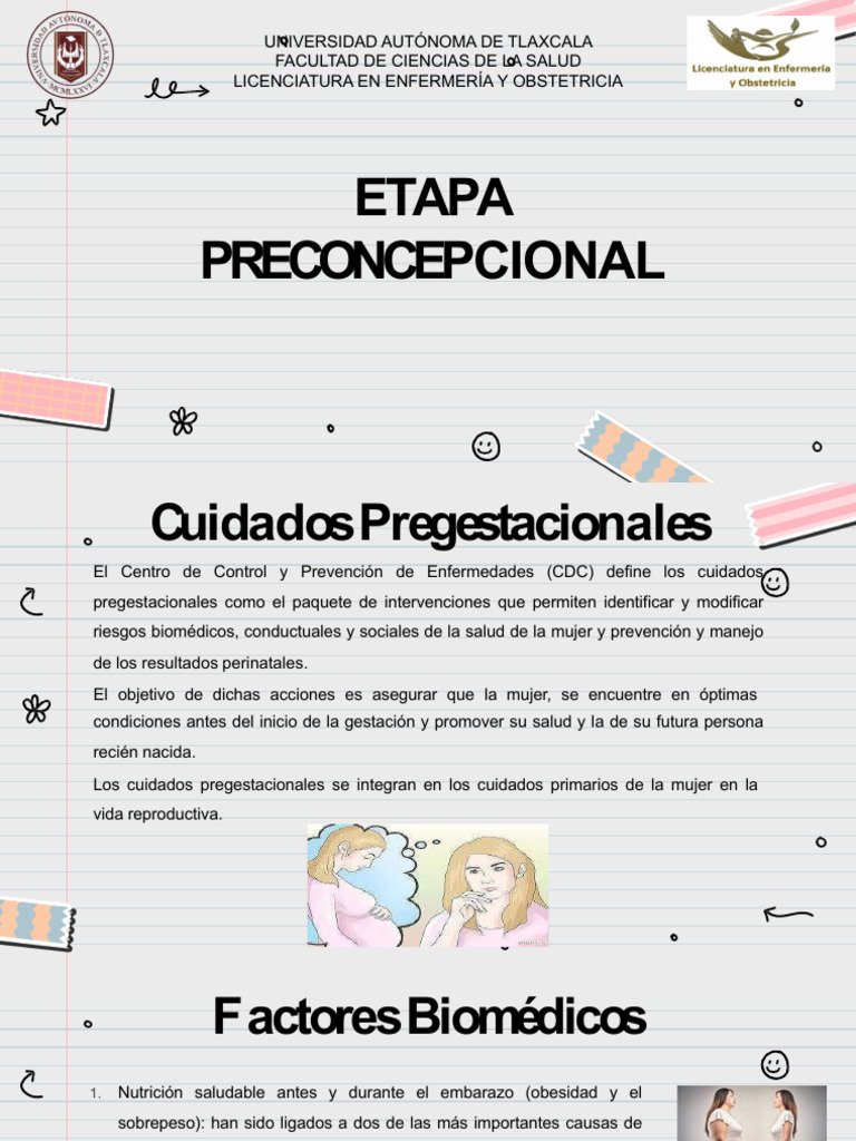 Etapa Preconcepcional | PDF | El embarazo | Parto prematuro