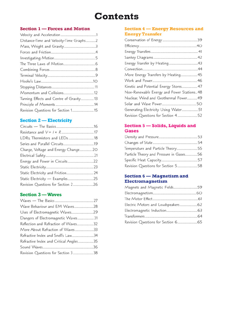 CGP 9-1 Edexcel International GCSE Physics Revision Guide | PDF