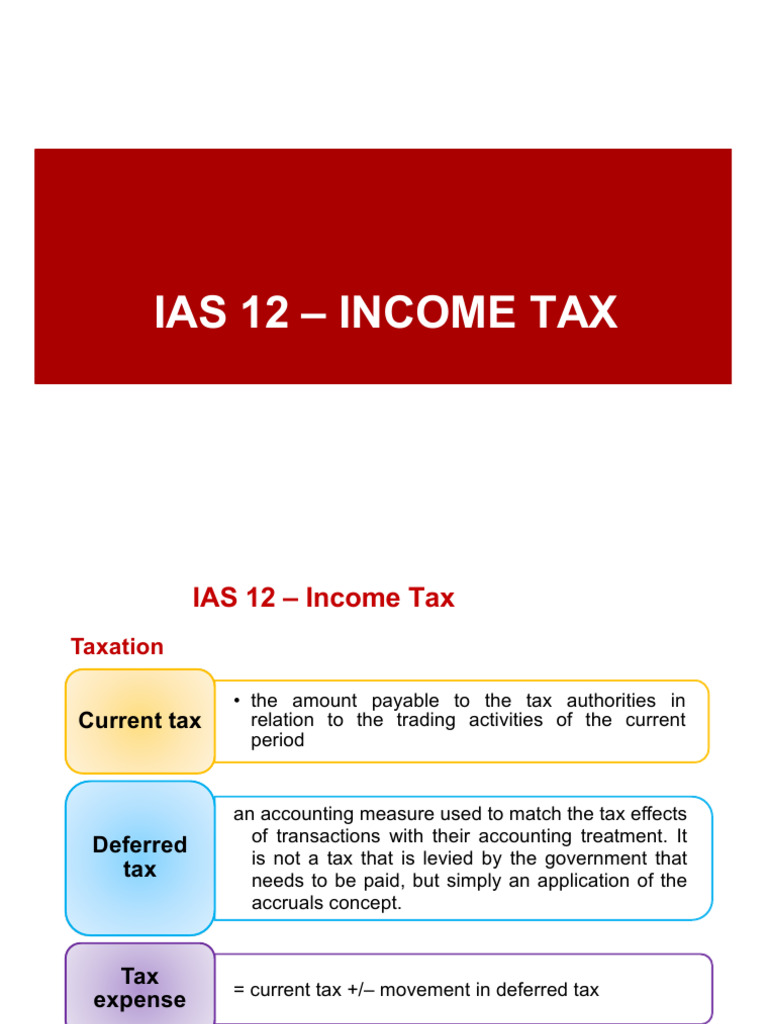 Ias 12 Taxation | PDF | Deferred Tax | Taxes