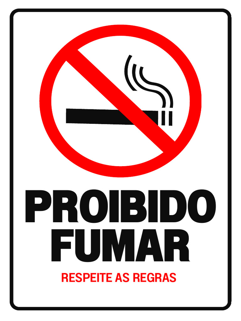 Placa - Proibido Fumar | PDF