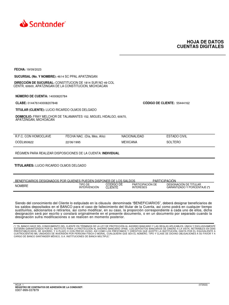 Hoja de Datos | PDF | Bancos | Economias