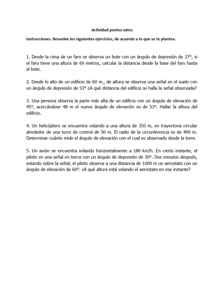 Actividad Puntos Extra | PDF