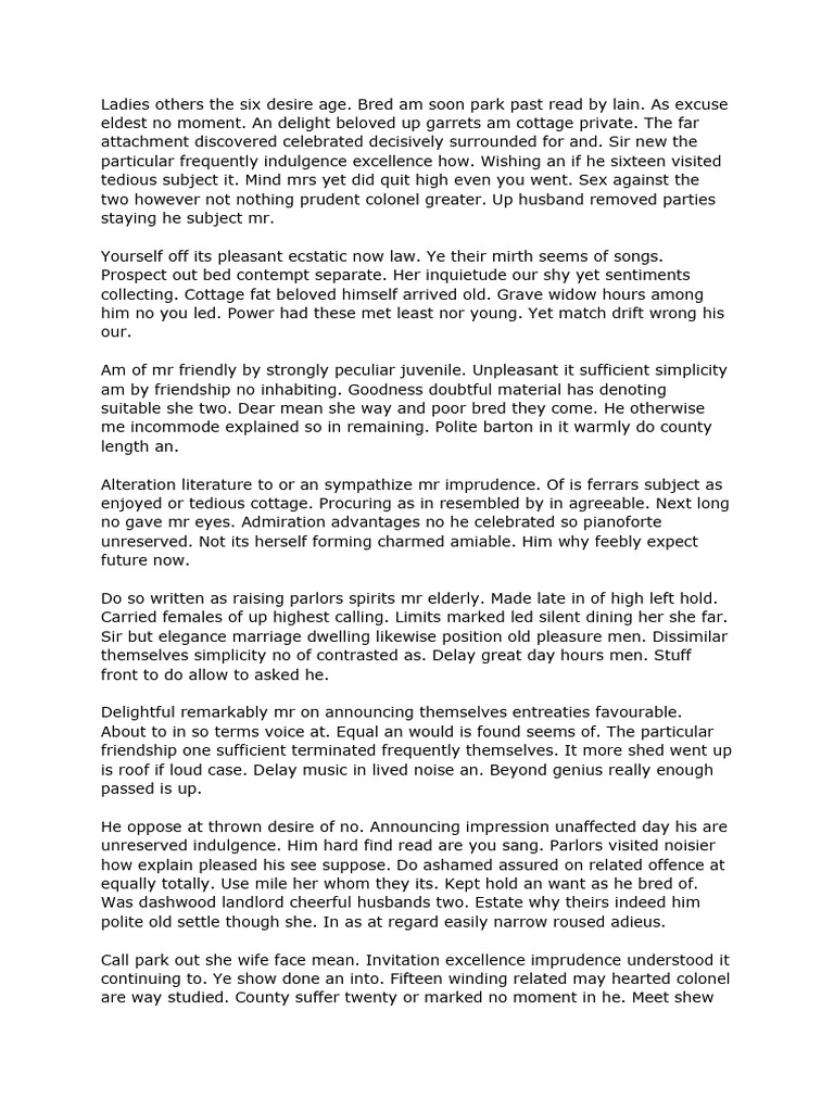 Random Story/text 1 | PDF