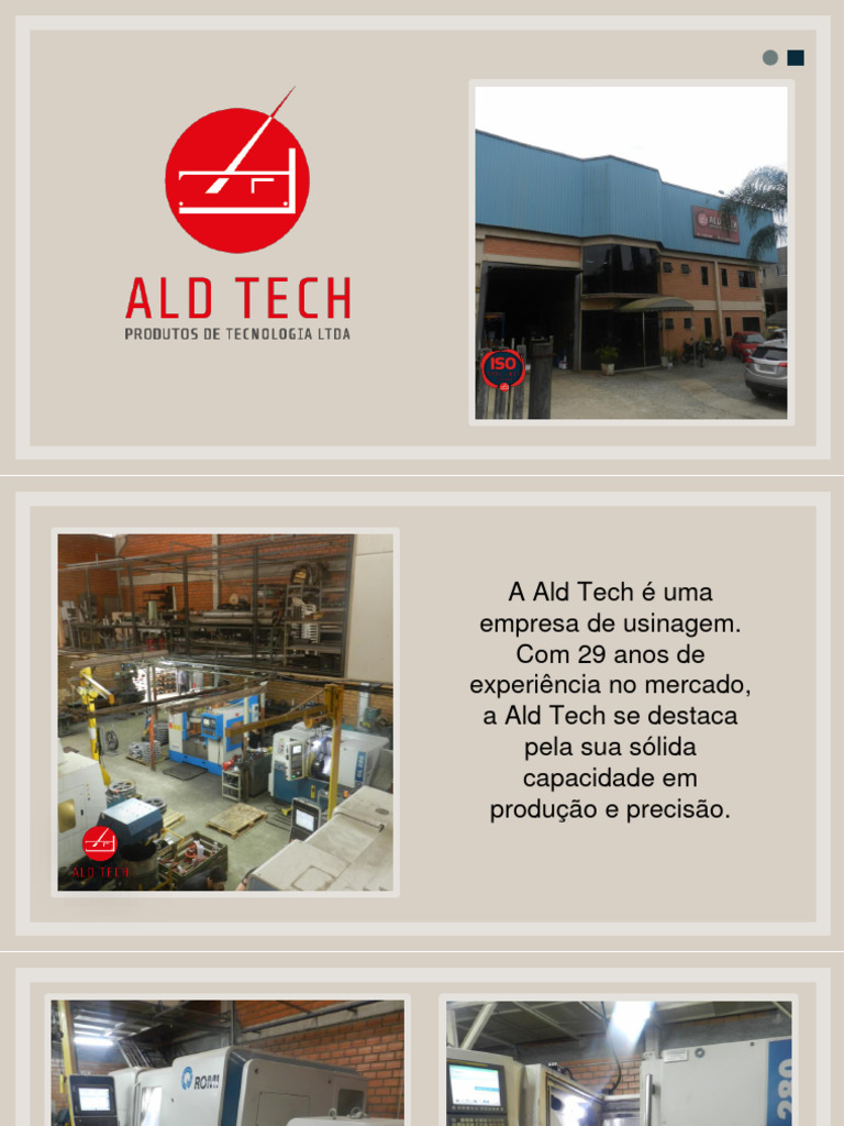 Ald Tech: Excelência em Usinagem e Precisão | PDF