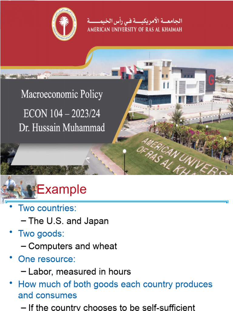 ECON 103 - Chapter 3 Example 1 | PDF | Exports | Consumption (Economics)