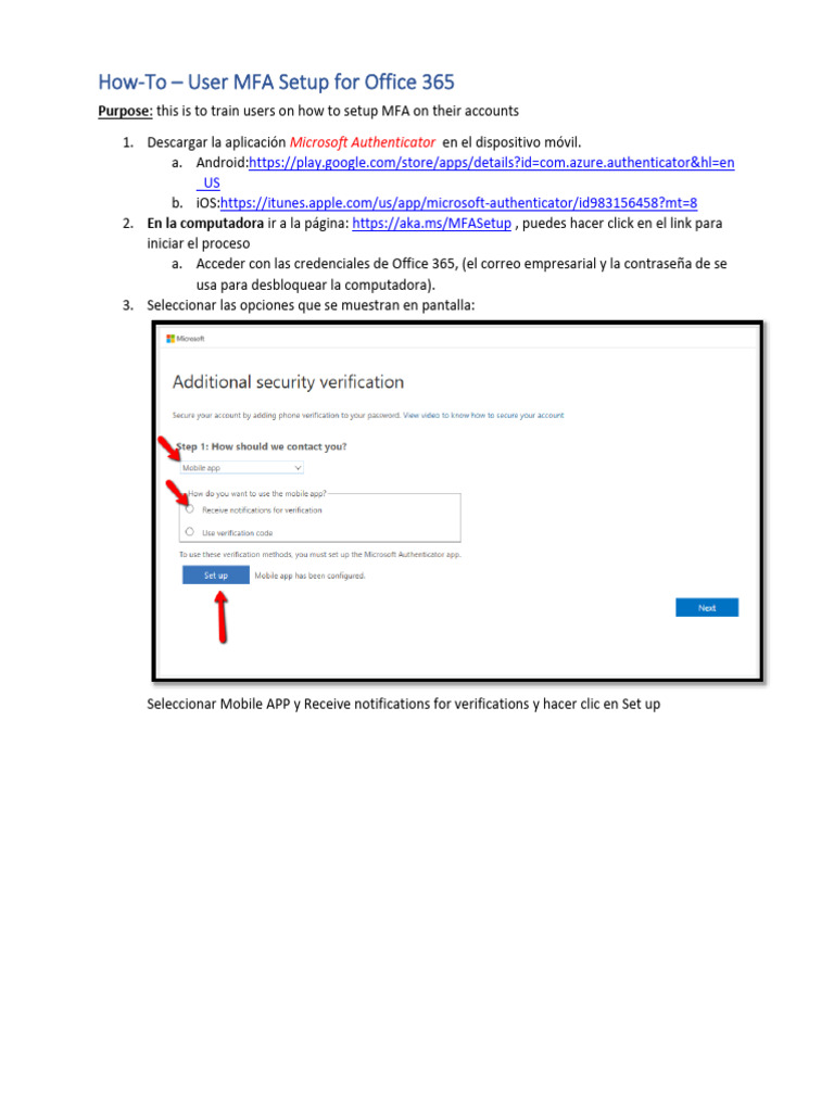 Manual MFA Con Opciones de Telefono | PDF | Negocios