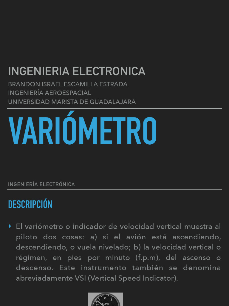 Variómetro | PDF | Avión | Electrónica