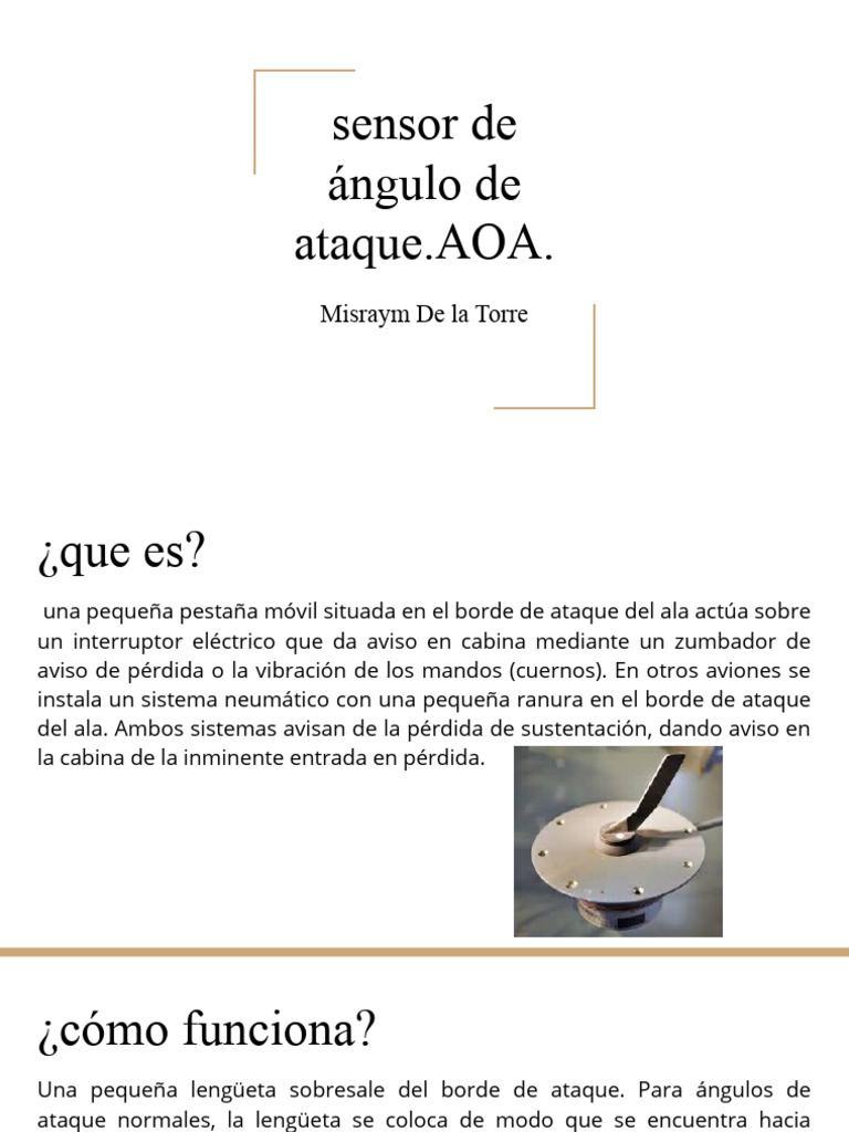 Sensor de Ángulo de Ataque - AOA | PDF | Avión | Sensor