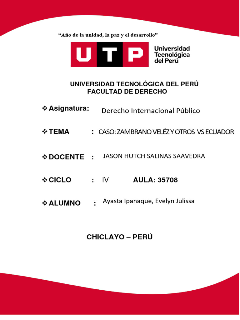 Zambrano Veléz y Otros Vs Ecuador | PDF | Violación | Derechos humanos