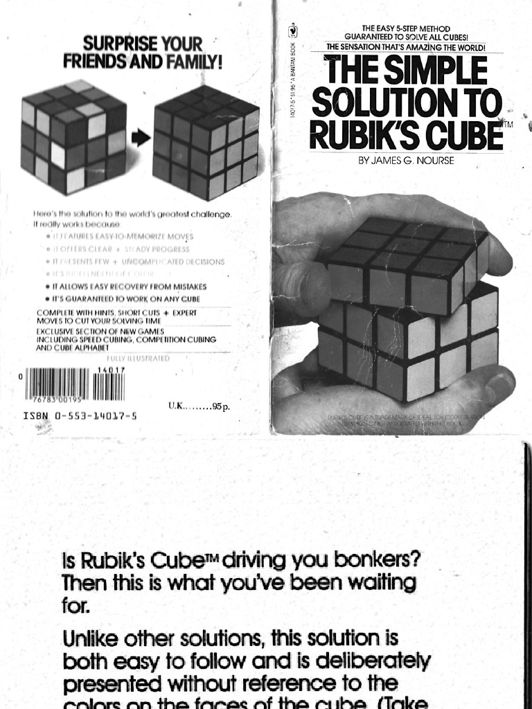 Simple Solution To Rubik S Cube | PDF