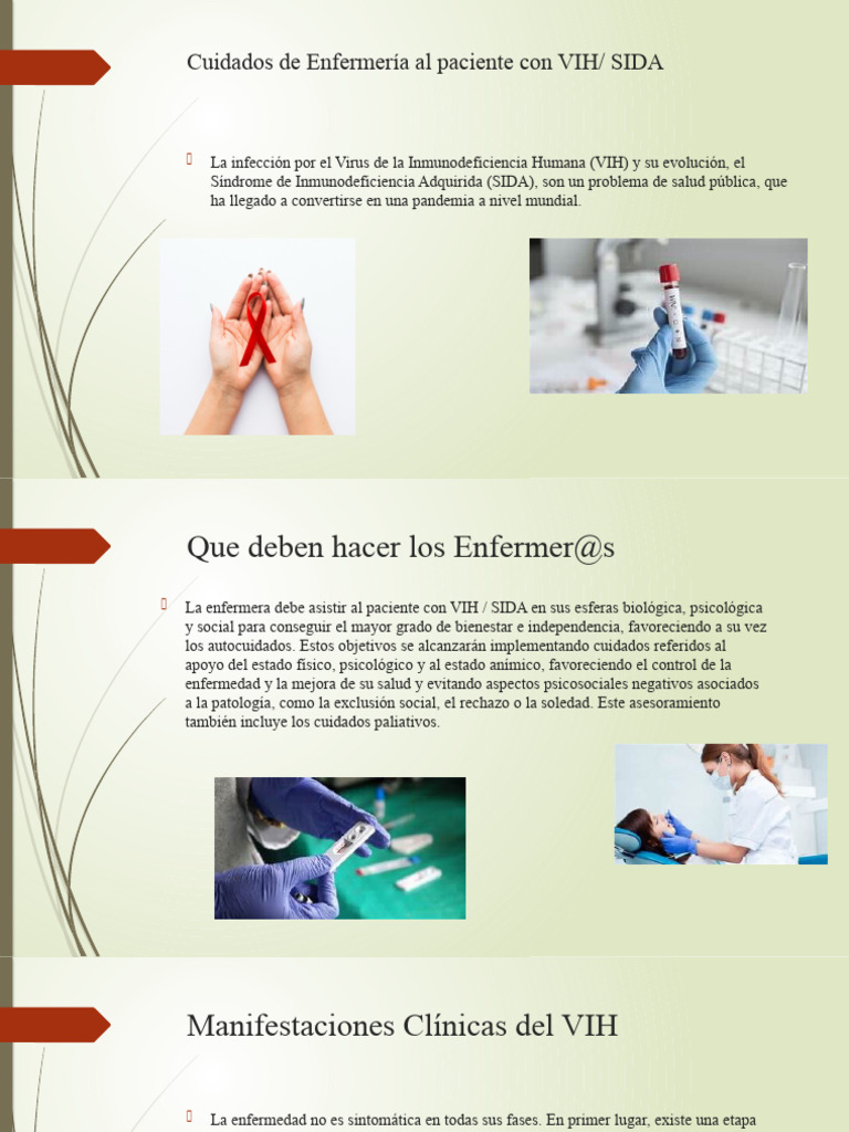 Cuidados de Enfermería Al Paciente Con VIH | PDF | VIH / SIDA | VIH