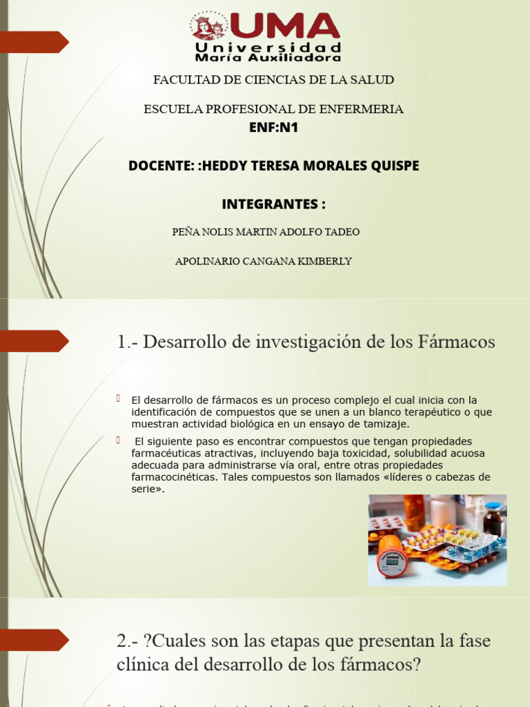 Desarrollo de Los Farmacos | PDF