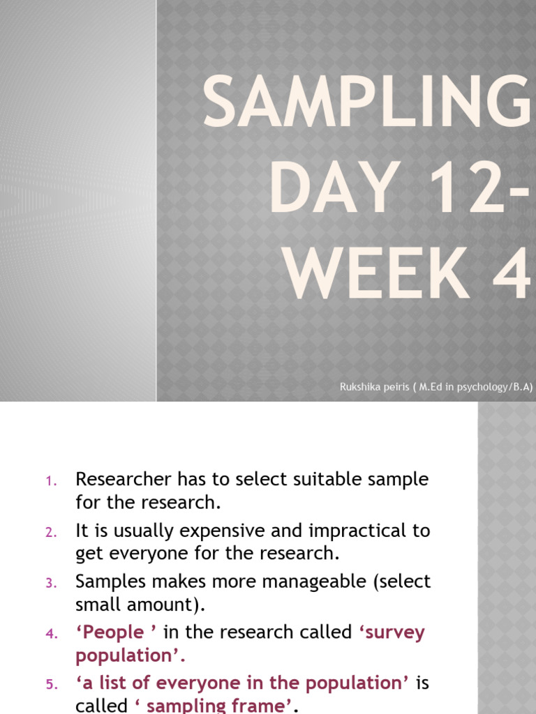 1.8.sampling of Participants | PDF | Sampling (Statistics) | Evaluation ...