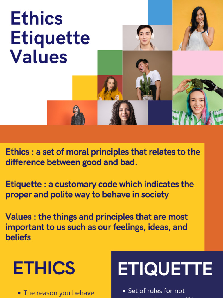 Ethics, Etiquette, Values | PDF | Career & Growth