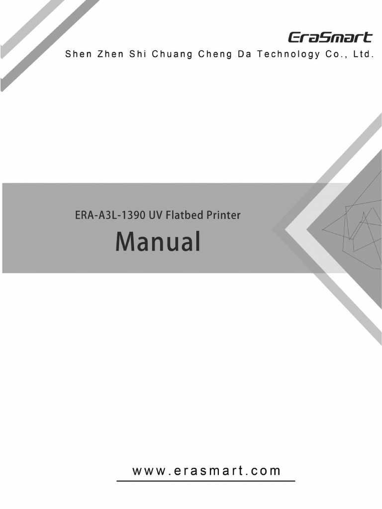 UV Printer (A3L) - 1390 Manual | PDF | Printer (Computing) | Ultraviolet