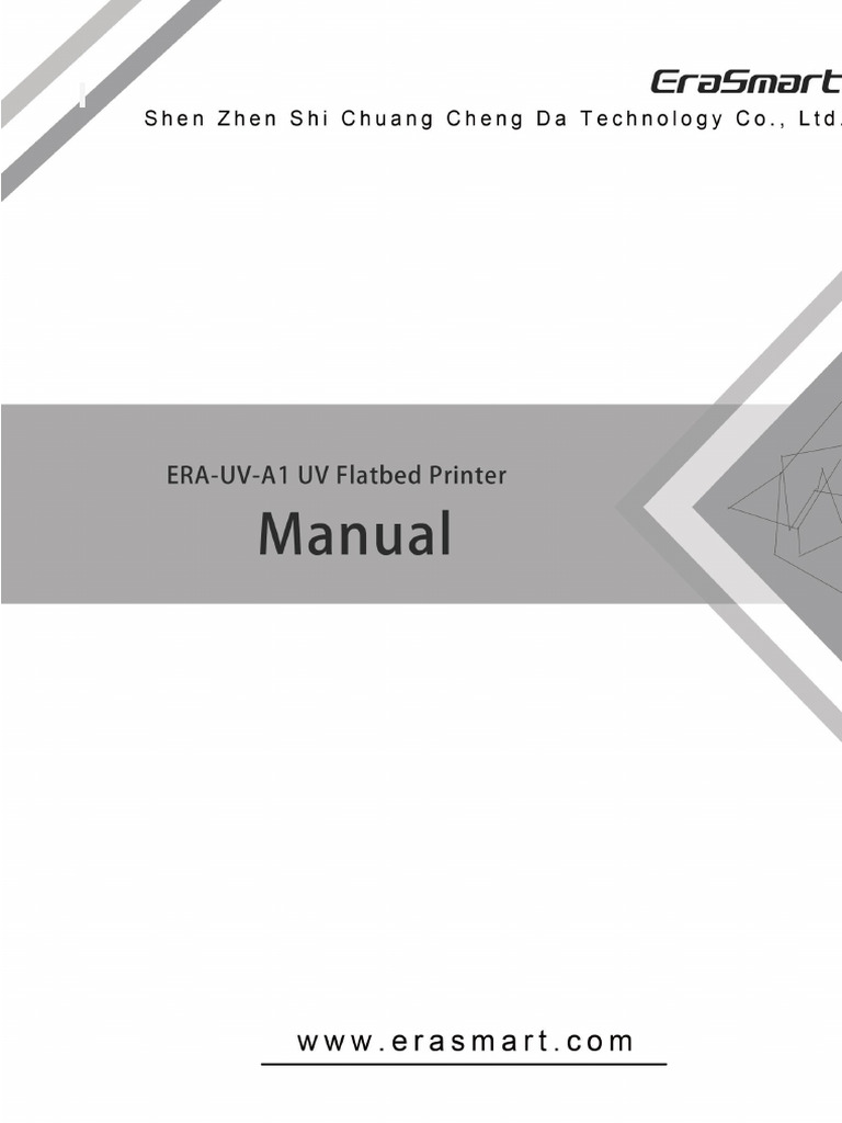 6090 Uv Printer Operation Manual - Black | PDF | Printer (Computing) | Electrical Connector